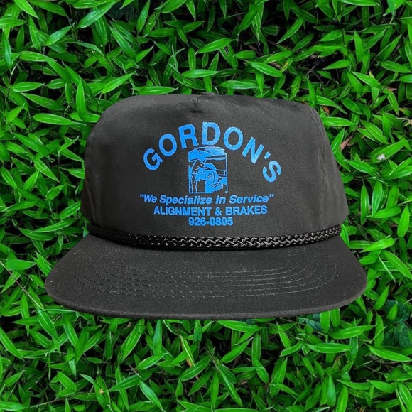 American Vintage | Accessories | Gordons Alignment Brakes Black Blue Cotton Promo 9s Snapback ...